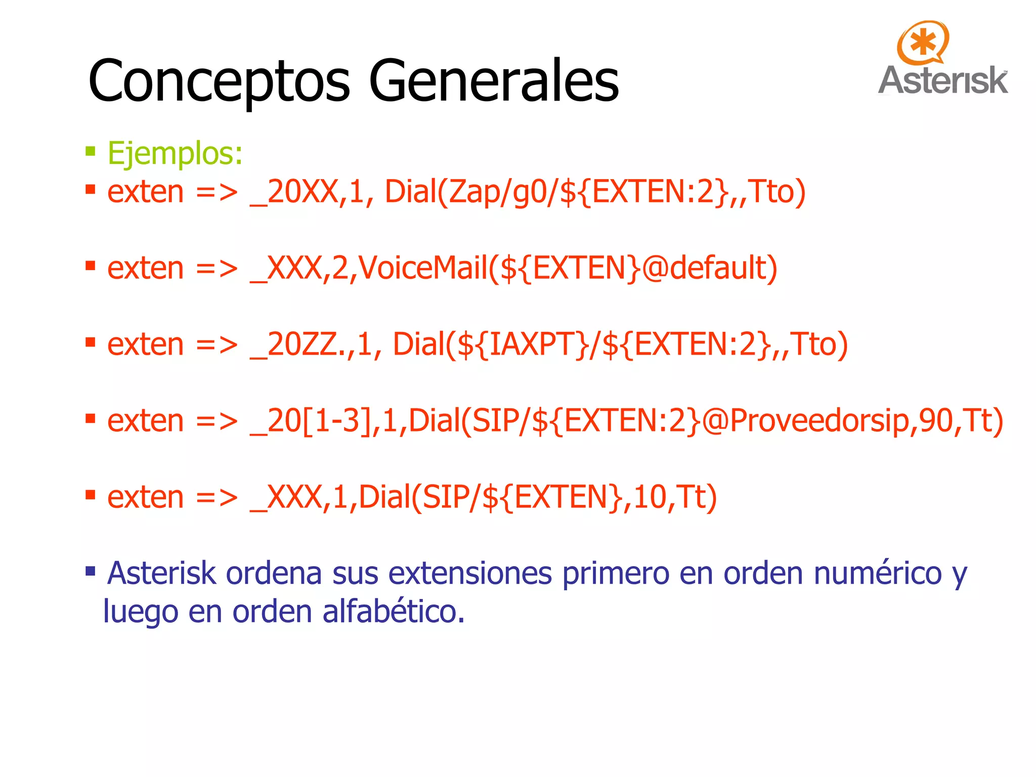 03.Asterisk Anexos Y Uso BáSico | PPT