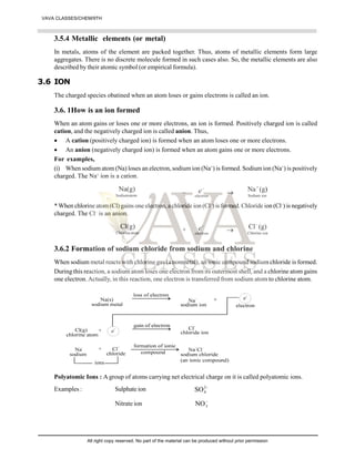 class 9 science chapter 3 atoms and molecules pdf | PDF