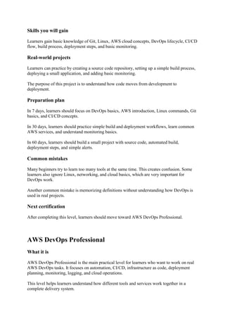 Comprehensive AWS Certified DevOps Professional Training Guide for ...