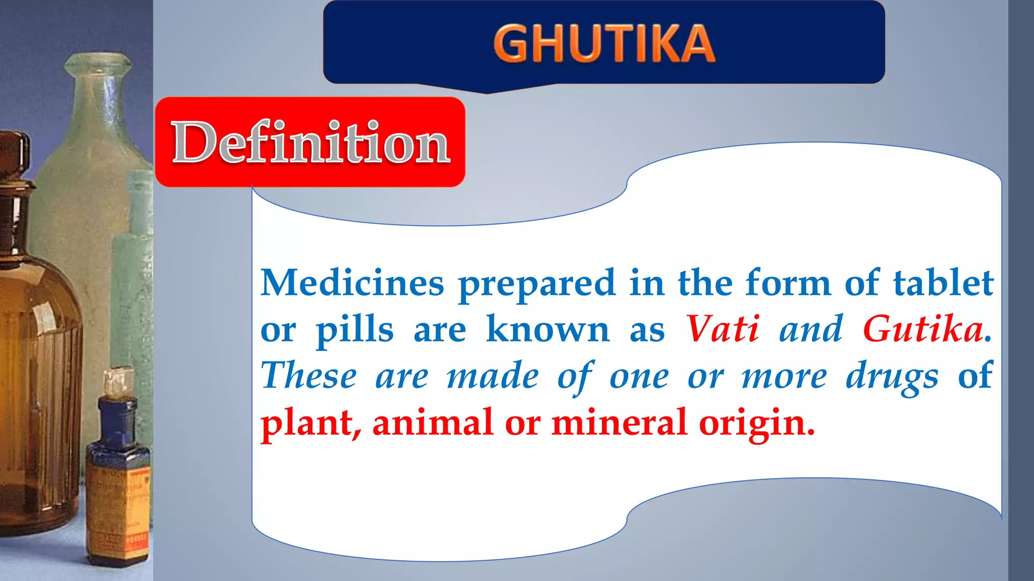 03 b. Preparation and Standardization of Ayurvedic Formulation | PPT