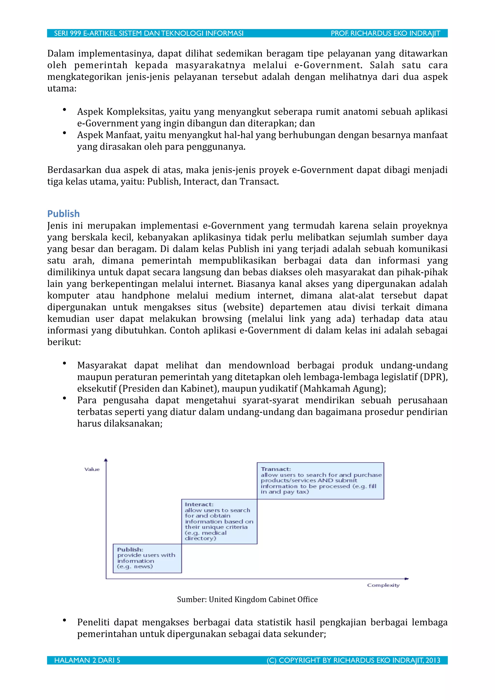 03b Jenis Layanan pada e-Government | PDF