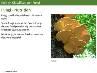JSH03B014 Classification - Fungi; Biology Education ages 11-14 | PPTX