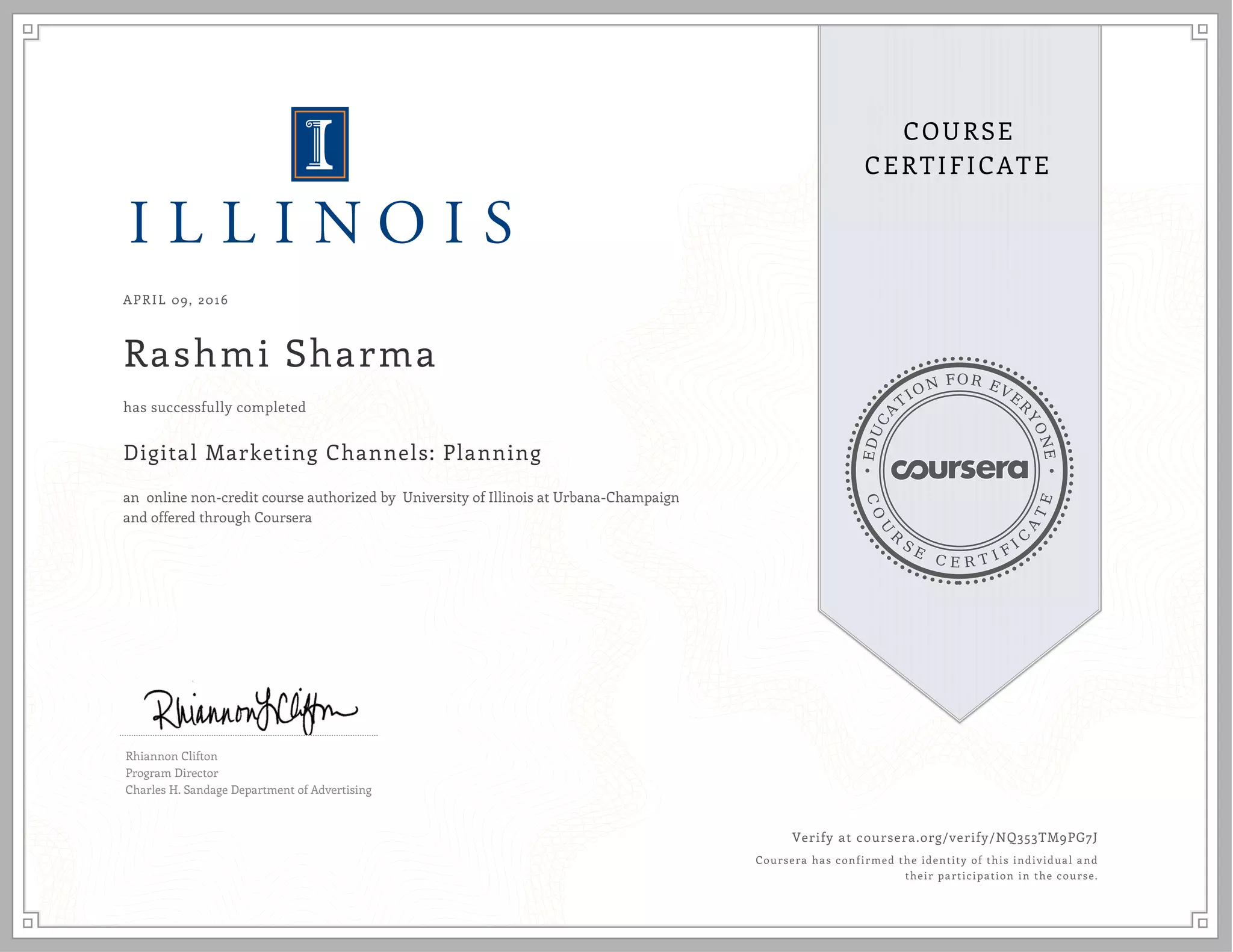 Certificate | DMC_Planning | PDF