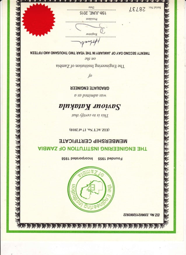 EIZ certificate | PDF