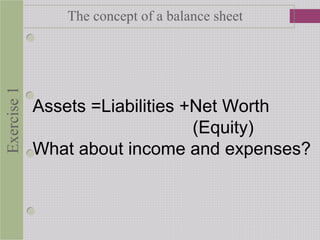 The Concept of a Balance Sheet | PPT