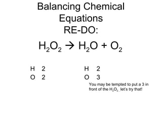 03 balancing chemical equations | PPT