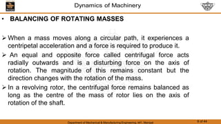 03 Balancing of Machinery Ppt(1).pdf . | PDF