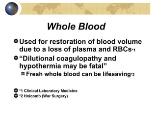 03 battlefield blood transfusion | PPT