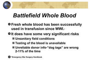 03 battlefield blood transfusion | PPT