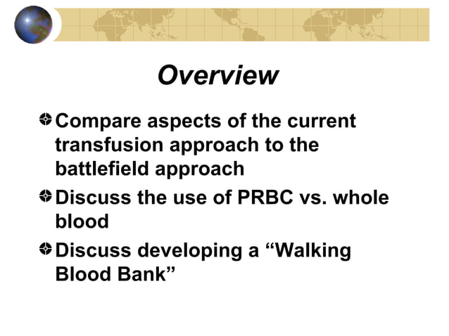 03 battlefield blood transfusion | PPT