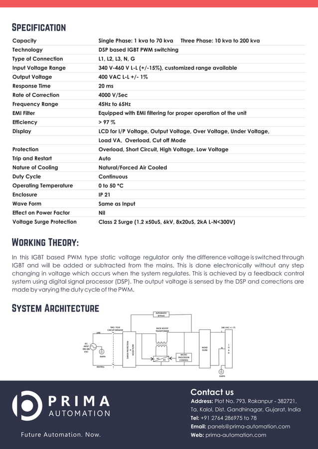 IGBT Based Static Voltage Regulator | PDF