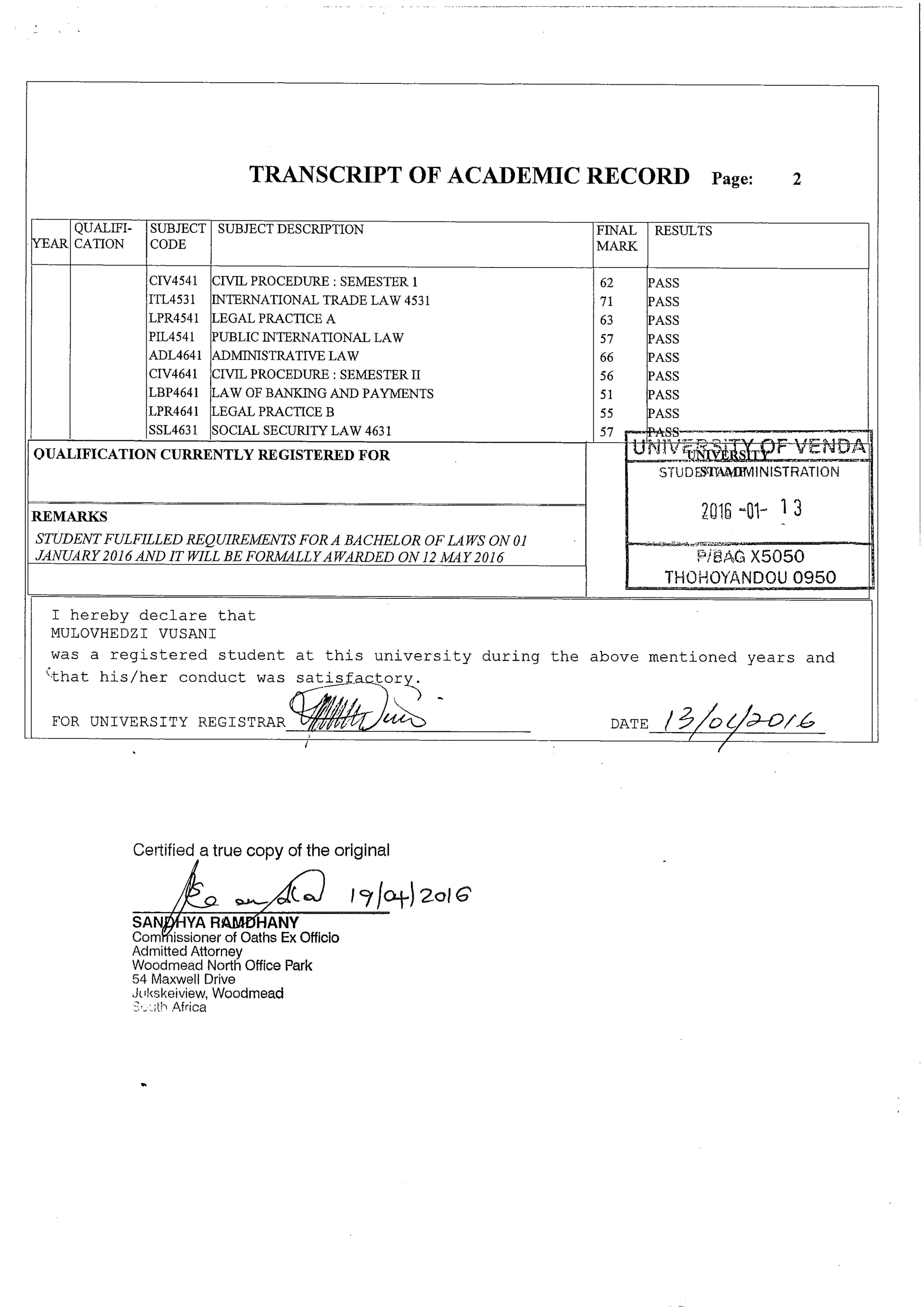 ACADEMIC RECORD. | PDF