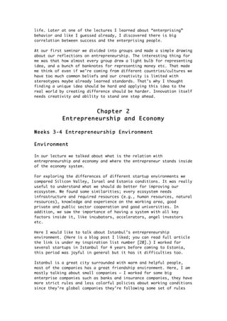 Entrepreneurship Reflective Learning Diary | PDF