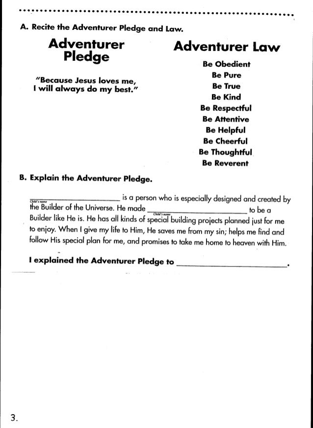 Adventurer pledge and law - jzabright