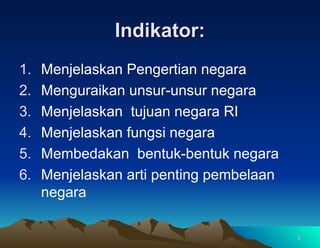 Pengertian negara, unsur negara, dan tujuan negara | PPT
