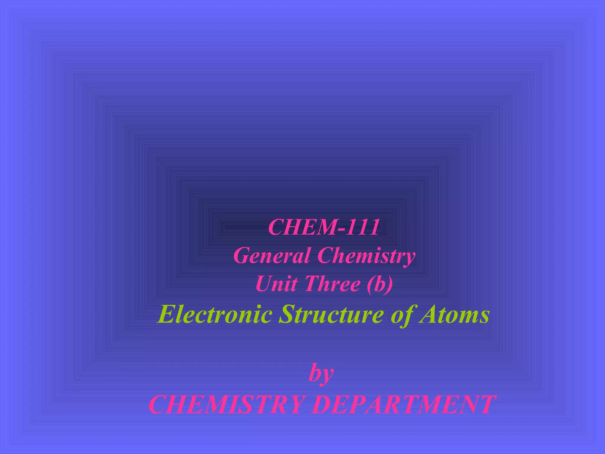 03b electronic structure of atoms | PPT