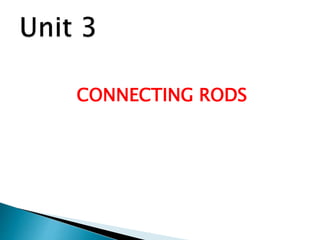 A connecting rod, also called a 'con rod',] is the part of a piston ...