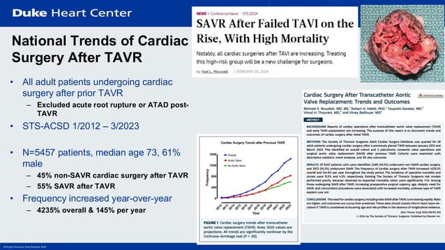 Surgical AVR vs. TAVR Decision Making - A Surgeon's Perspective | PDF
