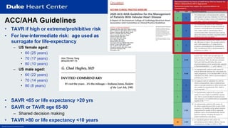 Surgical AVR vs. TAVR Decision Making - A Surgeon's Perspective | PDF