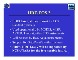 HDF-EOS Development - Current Status and Schedule | PDF | Geography ...
