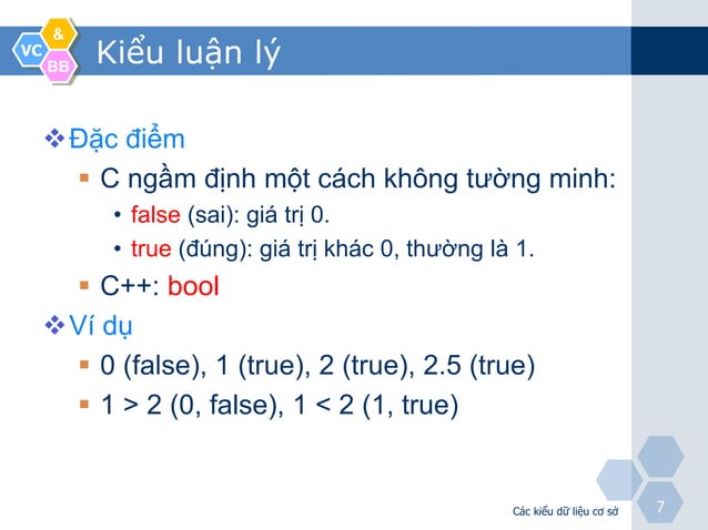 Phần 3: Các kiểu dữ liệu cơ sở | PDF