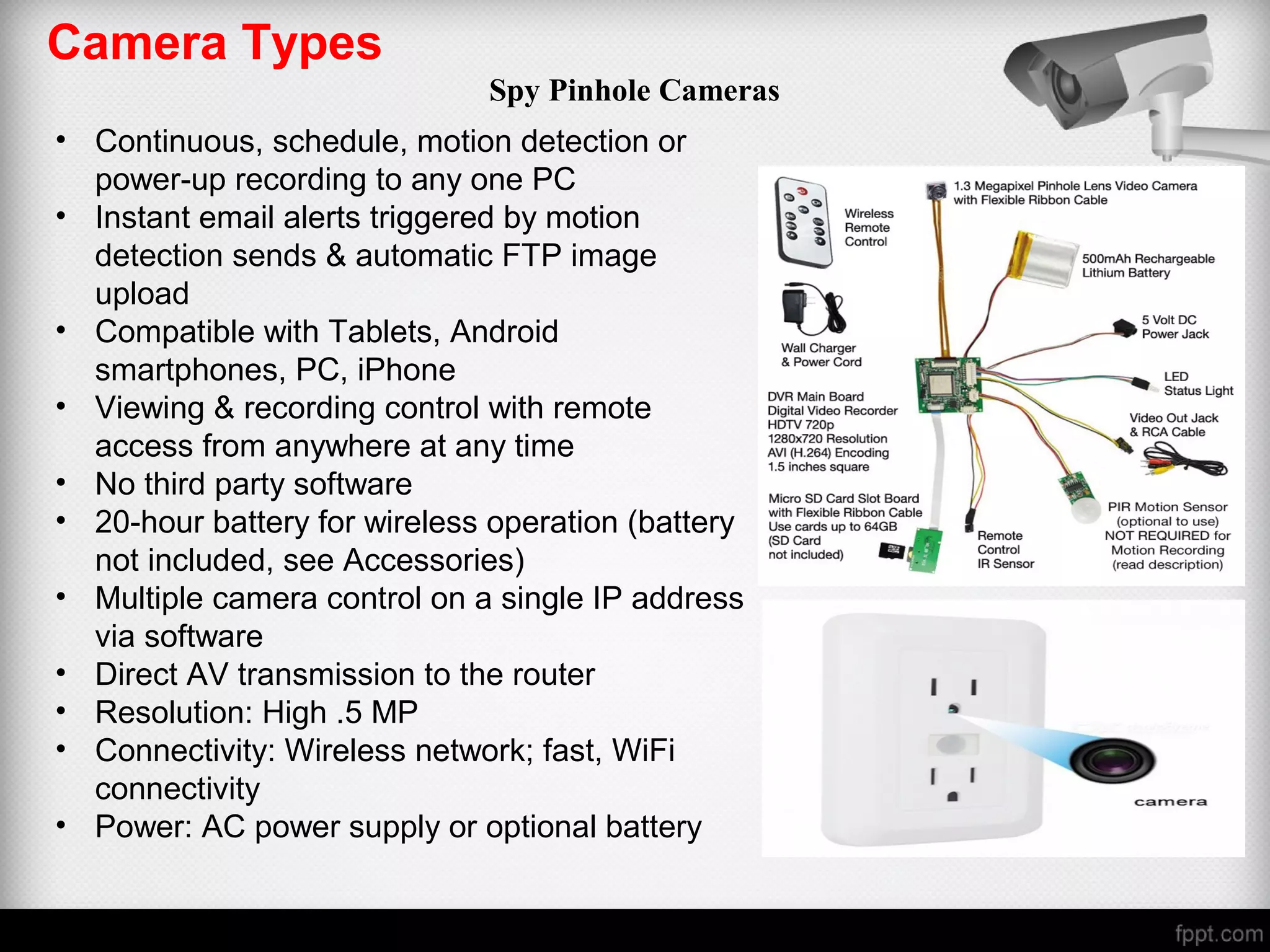 03 CCTV camera types | PPT