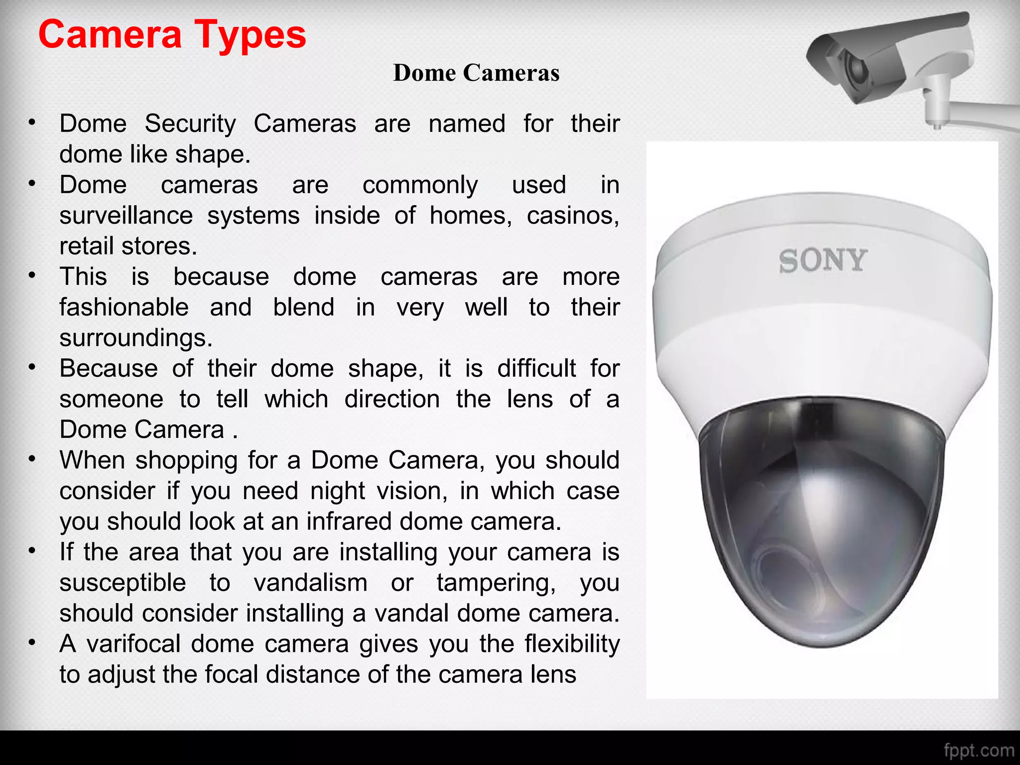 03 CCTV camera types | PPT