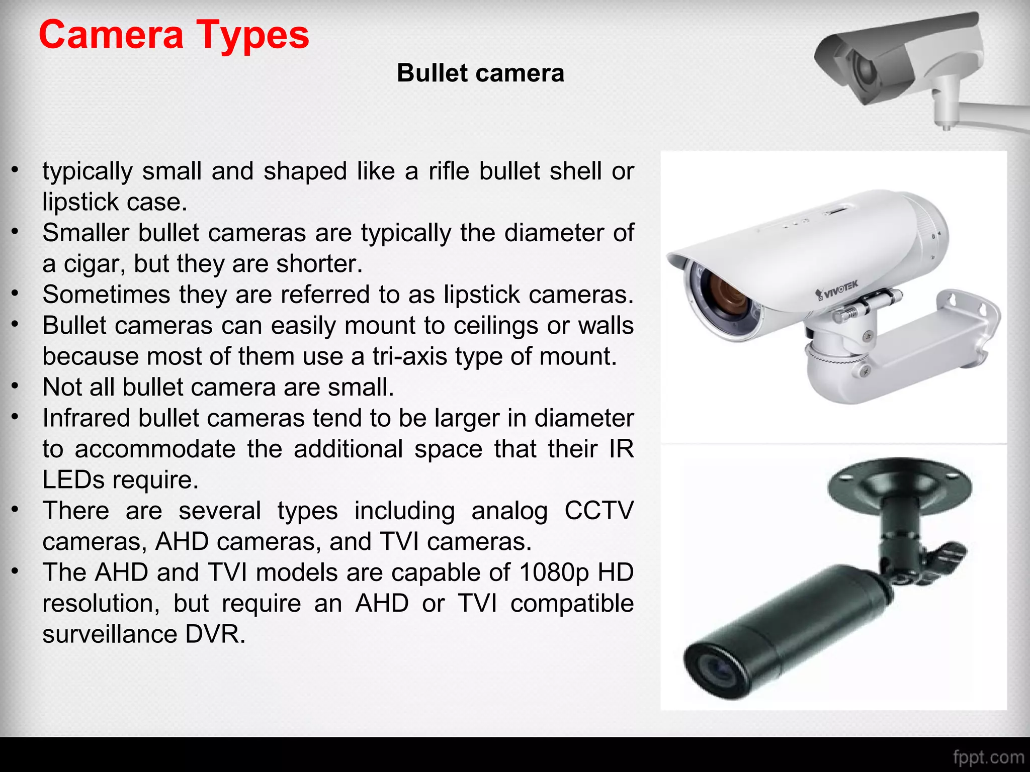 03 CCTV camera types | PPT