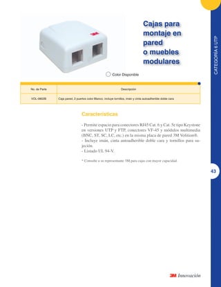 Manual de cable utp, usos, aplicaciones industriales y comerciales | PDF