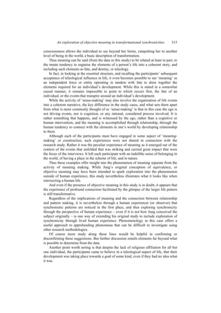 Cynthia CAVALLI An exploration of objective meaning in synchronicity | PDF