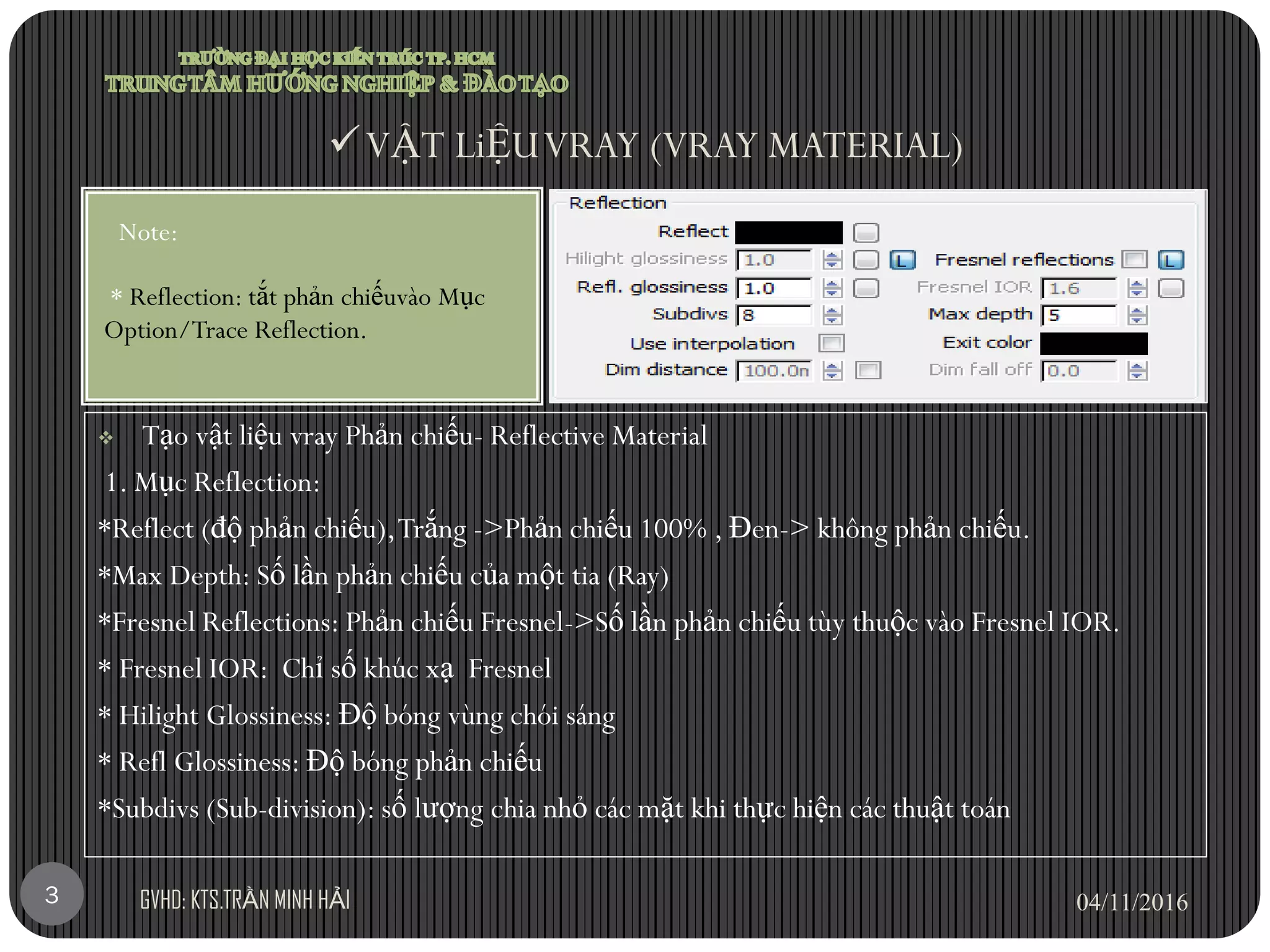 03 co ban ve vat lieu vray 3 ds max | PDF