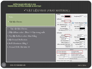 03 co ban ve vat lieu vray 3 ds max | PDF