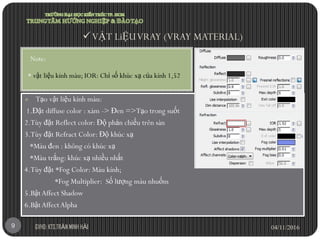 03 co ban ve vat lieu vray 3 ds max | PDF