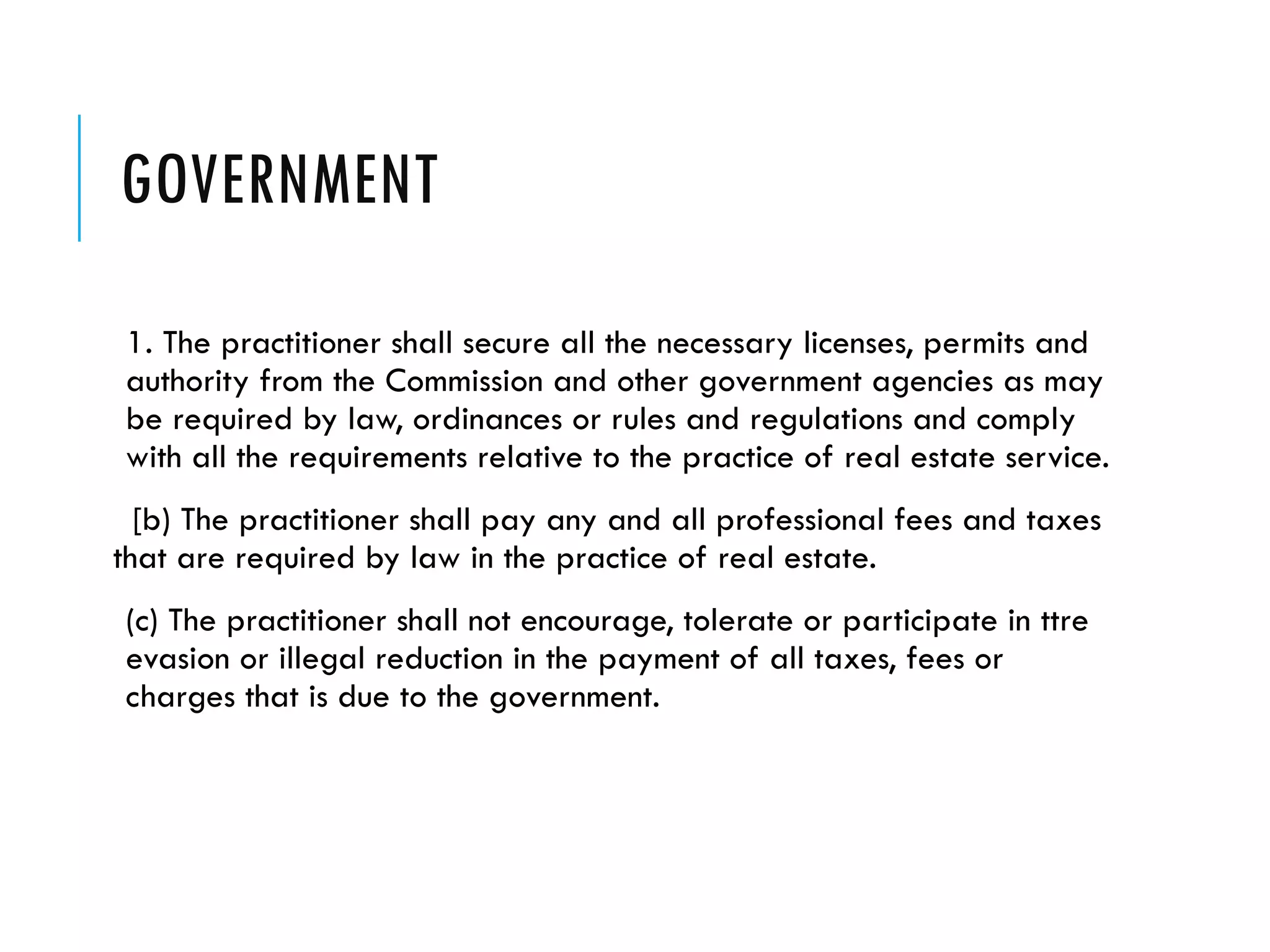 Code of Ethics and Responsibilities of Real Estate Practitioners | PDF