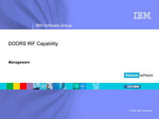 DOORS RIF Capability | PPT