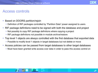 DOORS RIF Capability | PPT