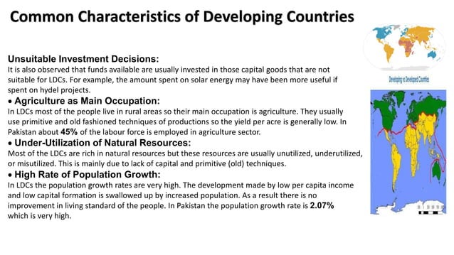 03 common characteristics of developing countries | PPTX