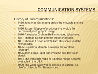 Communication Systems | PPTX