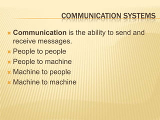 Communication Systems | PPTX