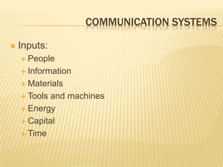 Communication Systems | PPTX