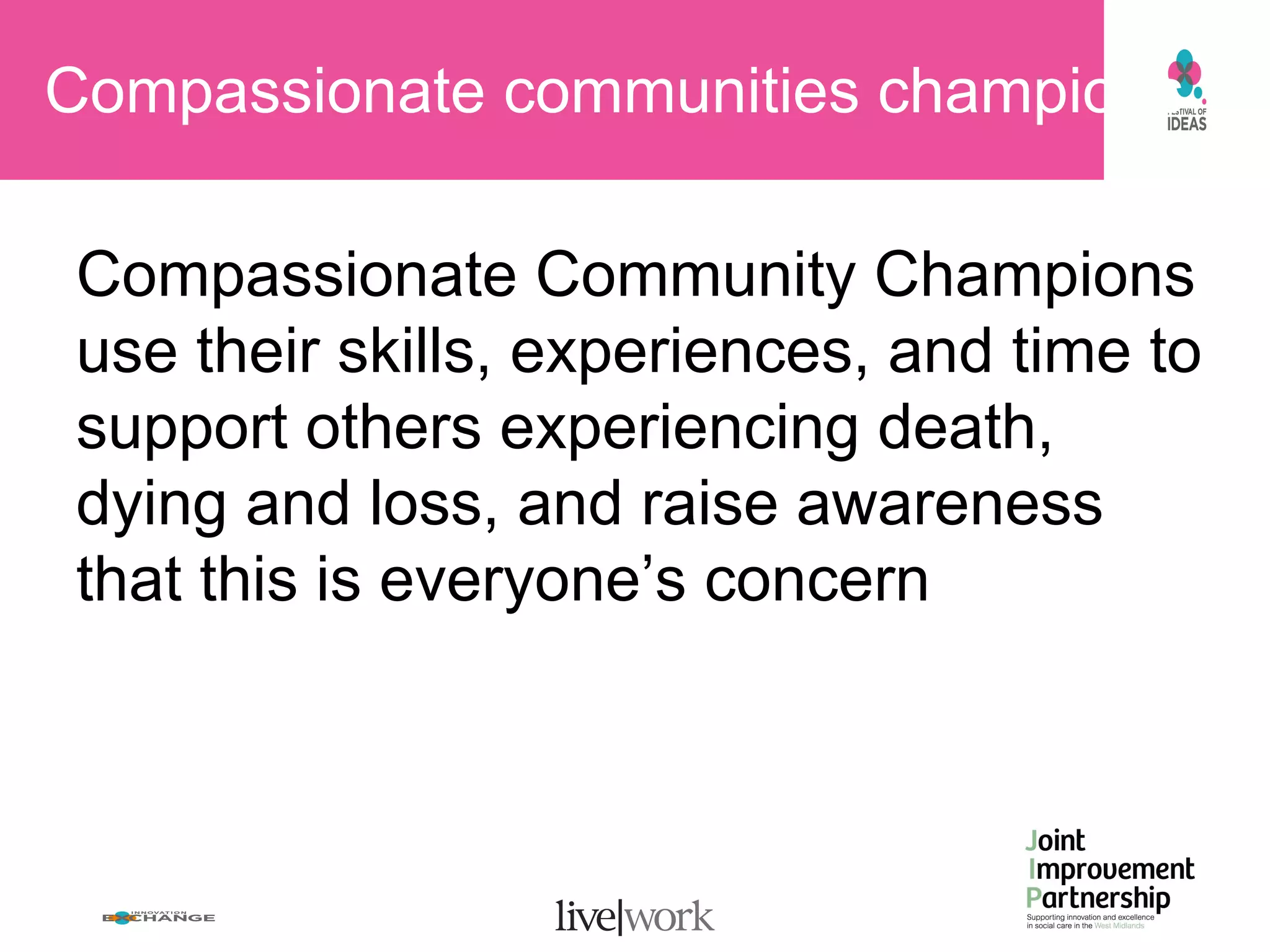 Compassionate Communities Champion | PPT