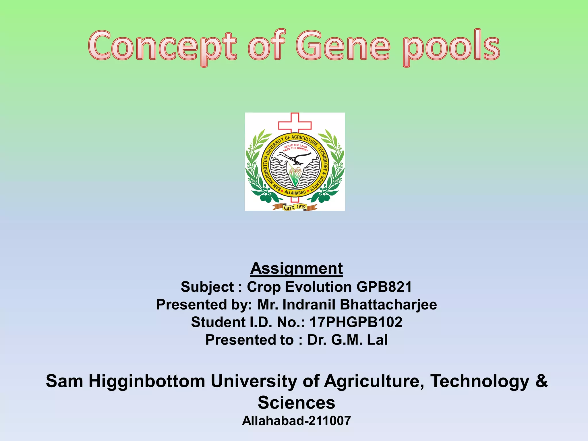03 concept of gene pools | PDF