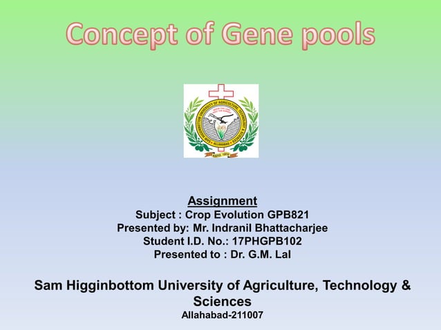 03 concept of gene pools | PDF