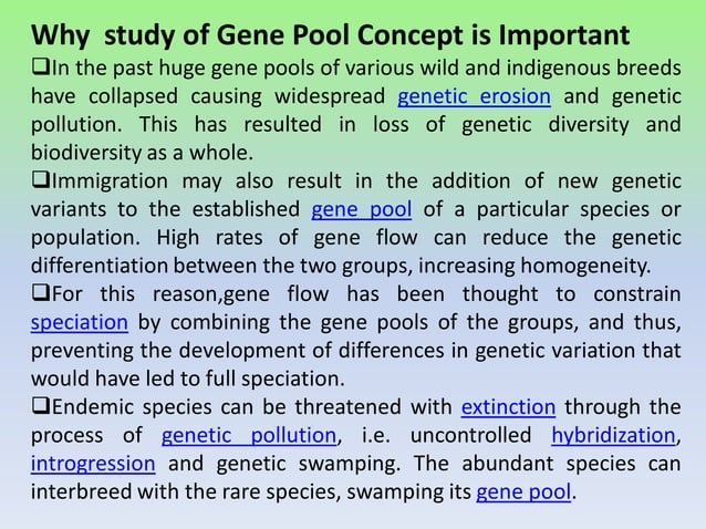03 concept of gene pools | PDF