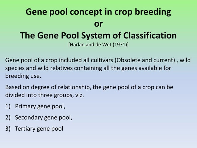 03 concept of gene pools | PDF