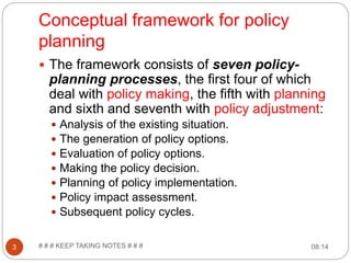 03 conceptual framework for policy making | PPTX