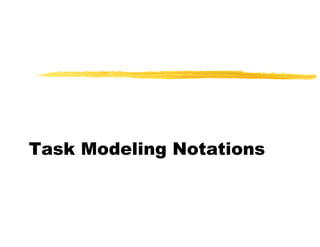 Conceptual modeling of tasks models | PPT