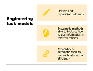 Conceptual modeling of tasks models | PPT
