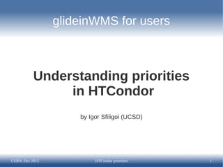 Understanding priorities in HTCondor | PDF