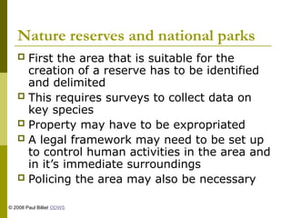 Conservation of Biodiversity and environment | PPT